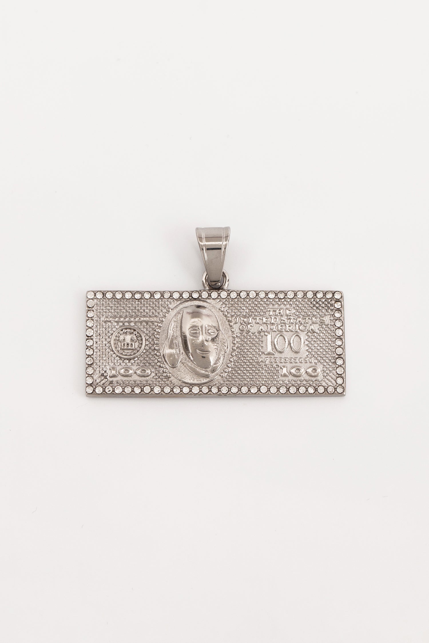 100 Money Pendant, Stainless Steel – J Liquidation