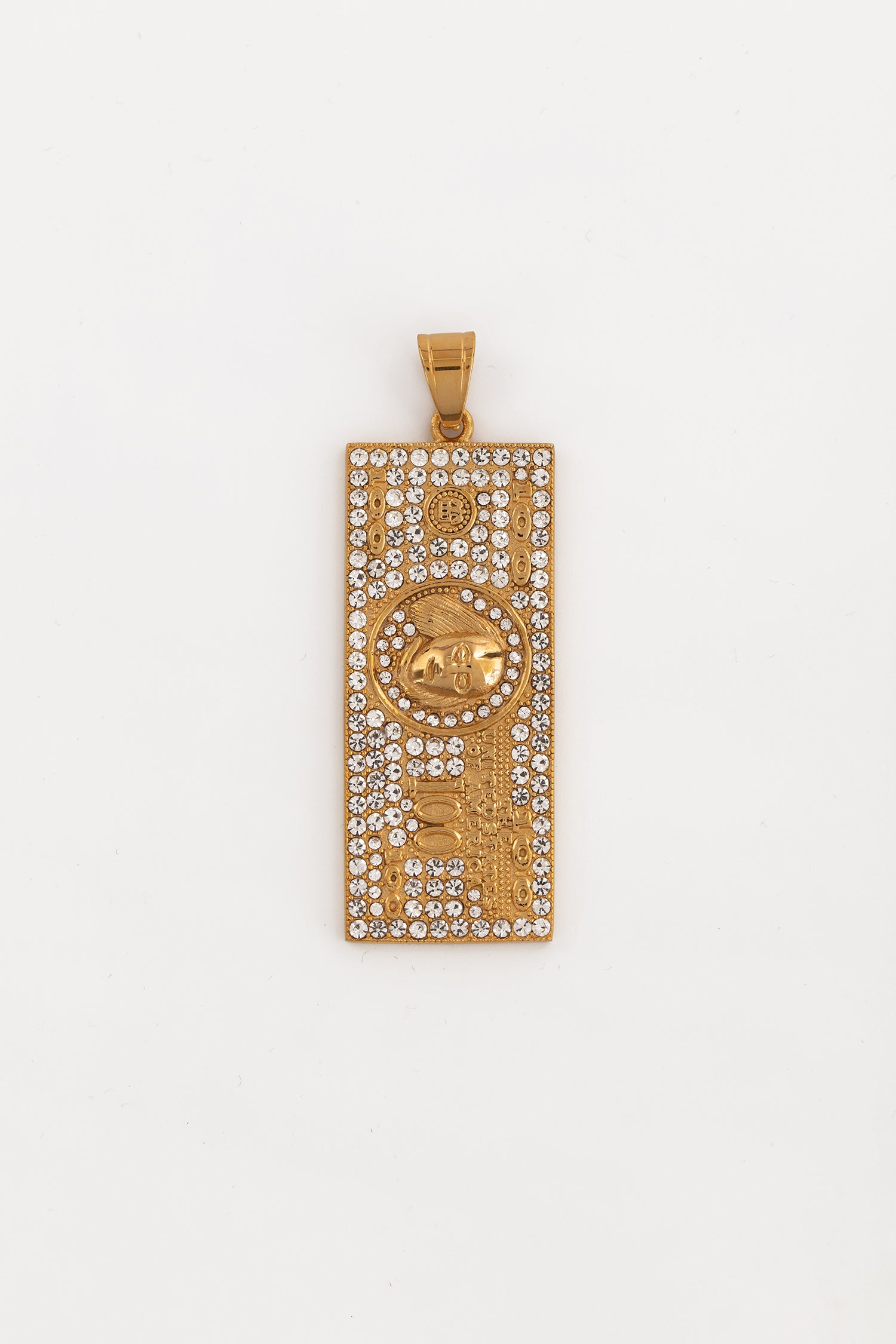 100 Bill Money Pendant, White – J Liquidation